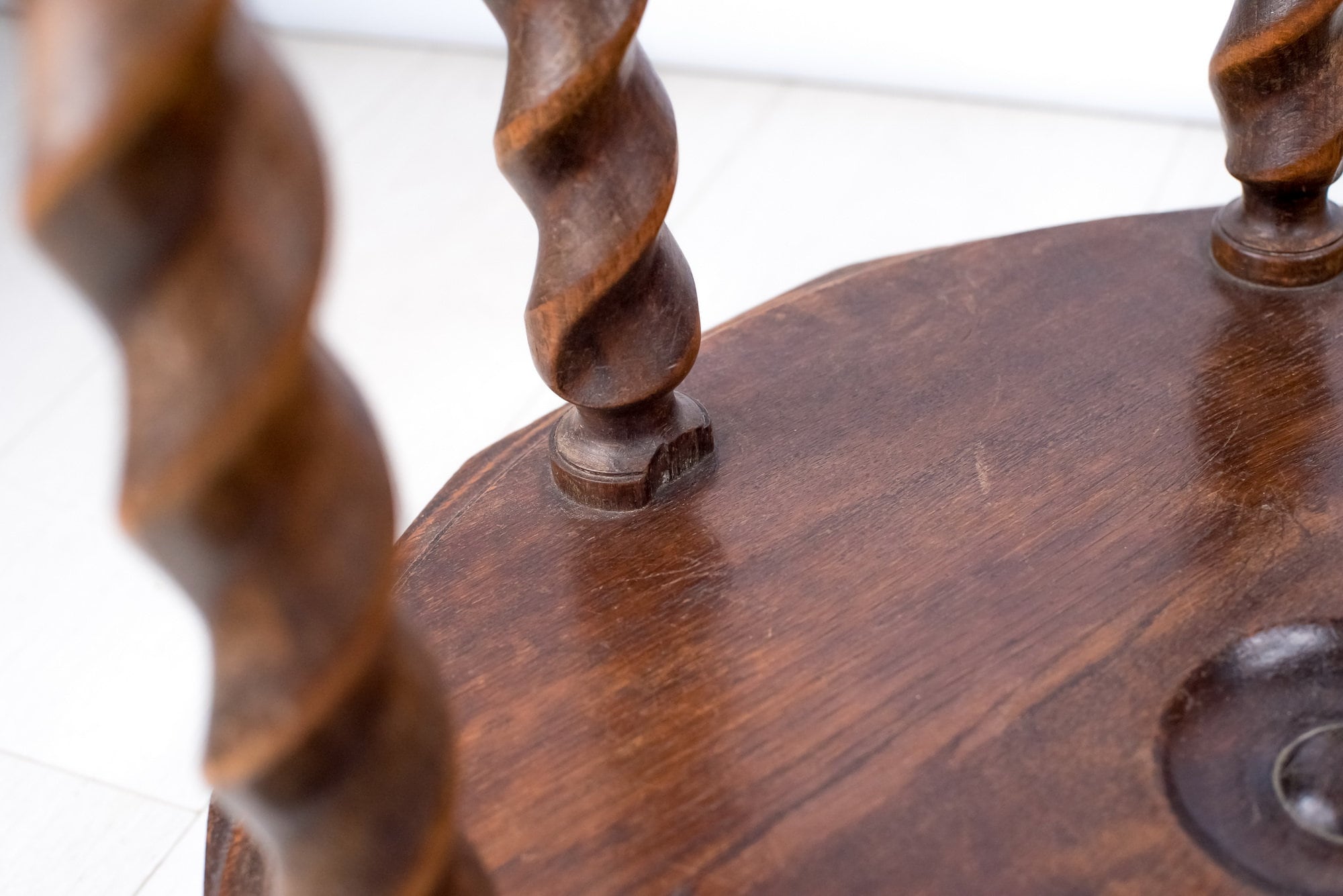 Barley Twist Table/ Barley Twist Table Legs/ Art Deco Table Vintage/ Barley Twist Pedestal ...