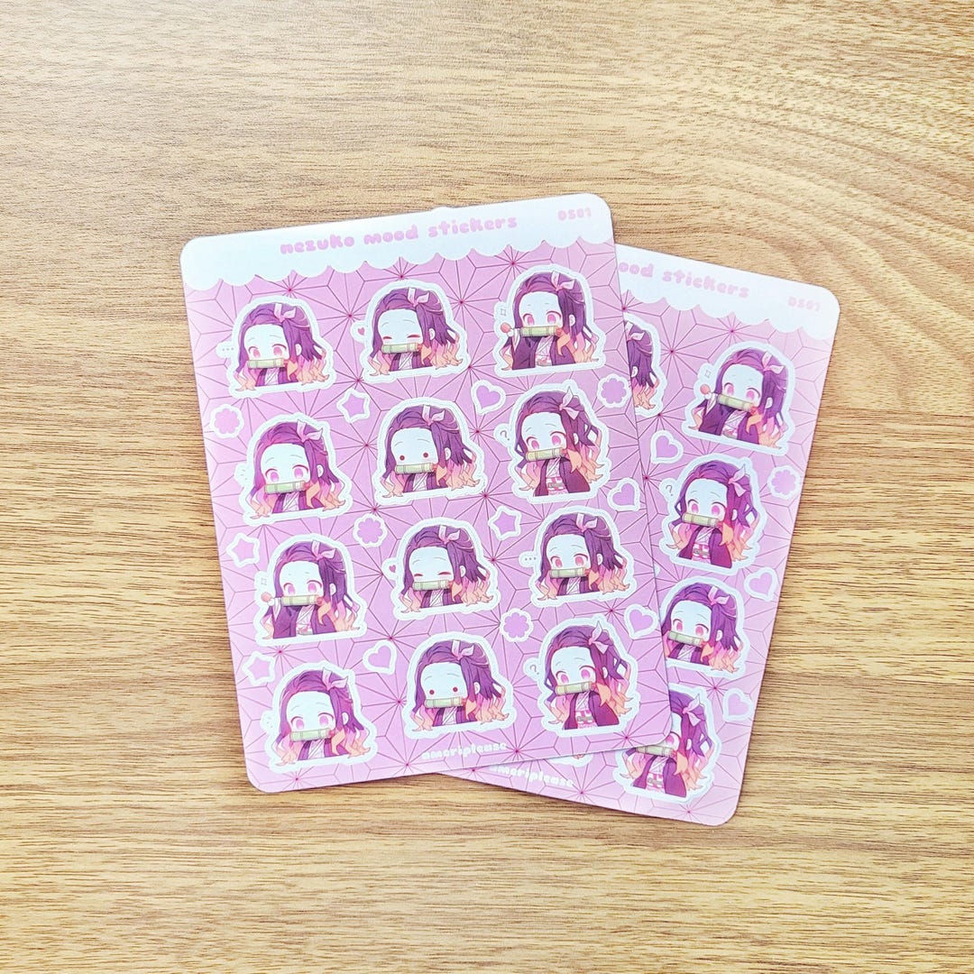 Chibi Demon Little Sister Mood Sticker Sheet | Kawaii Anime Sticker ...