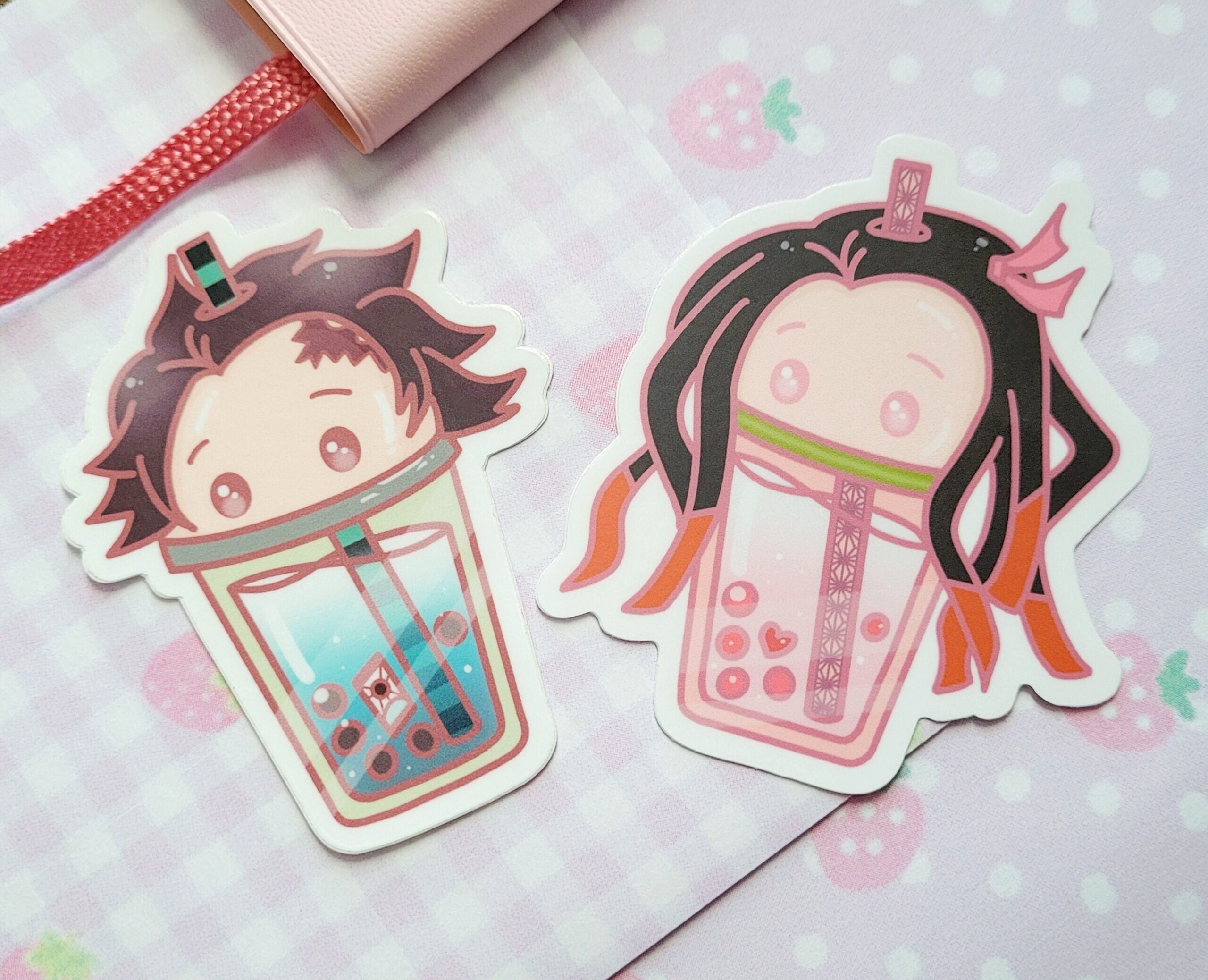 Demon Little Sister Anime Boba Drink Sticker Weatherproof - Etsy