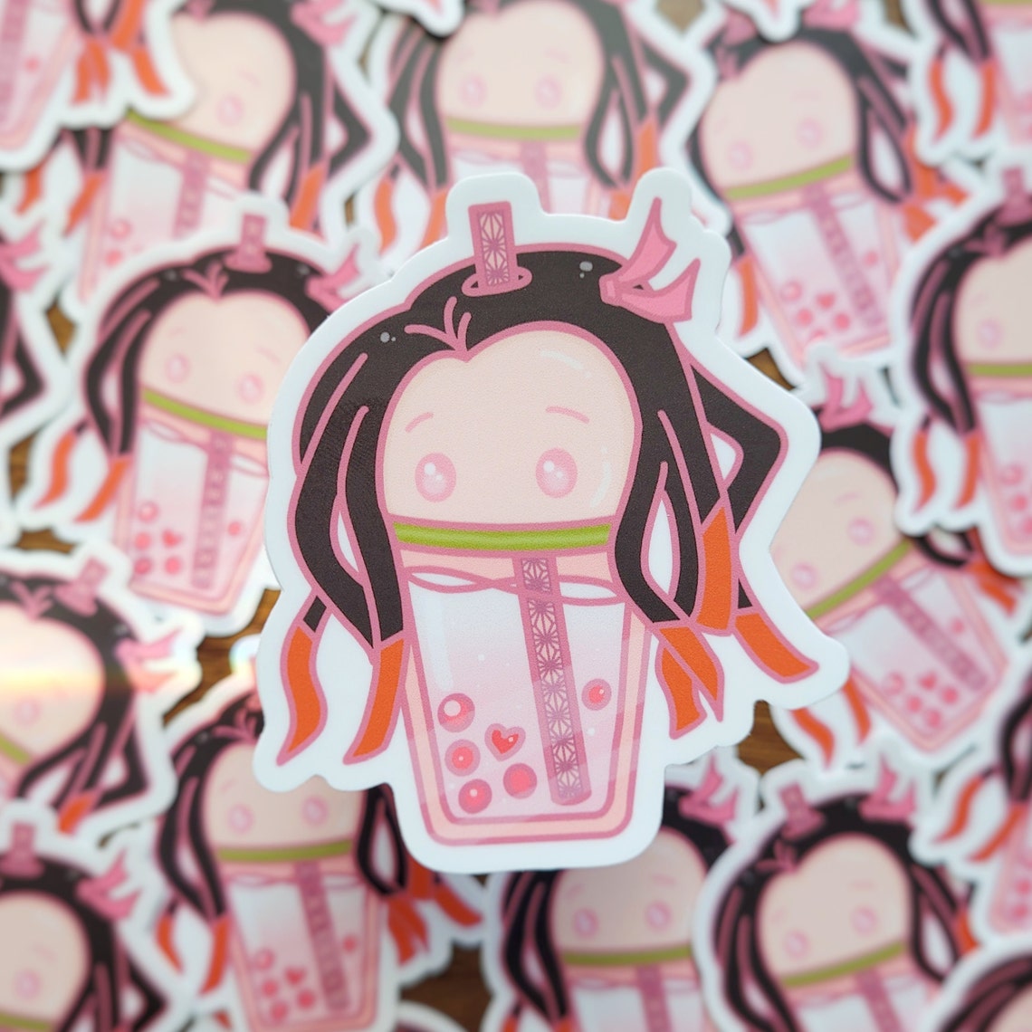 Demon Little Sister Anime Boba Drink Sticker Weatherproof - Etsy