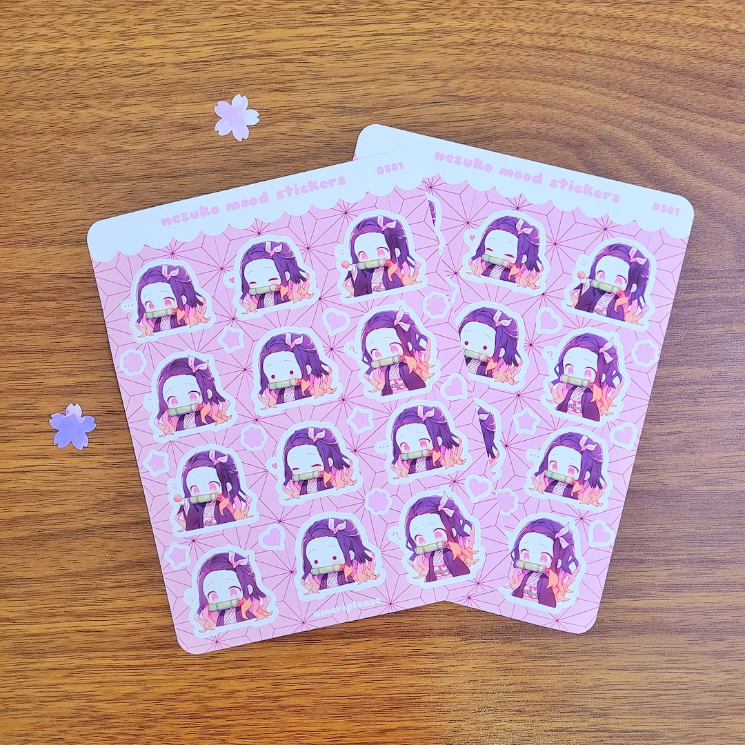 Chibi Demon Little Sister Mood Sticker Sheet Kawaii Anime - Etsy