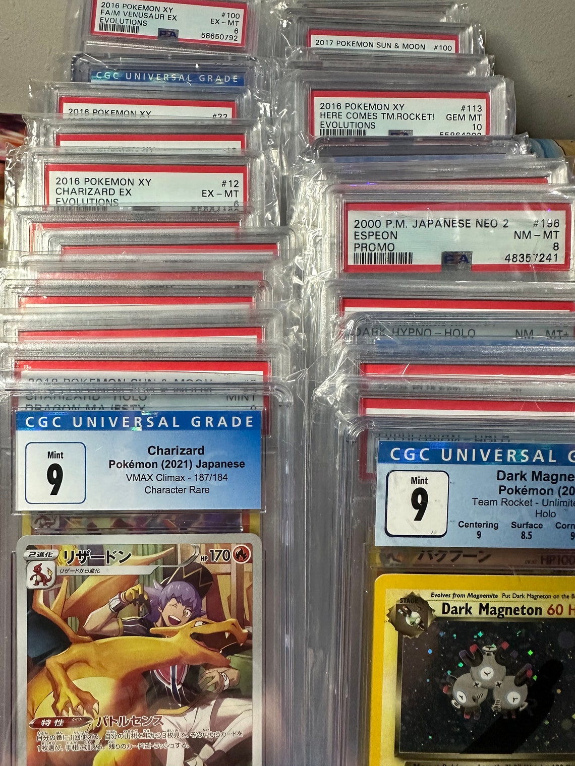 PSA Graded Pokemon Card 5 Ultra Rare Holos Pokémon Mystery Box 100% ...