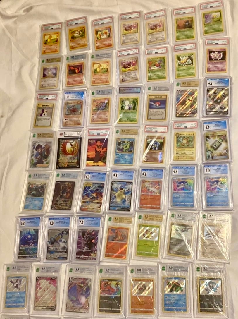 Graded Pokémon Card 5 Ultra Rare Vintage 1st Edition Pokemon Mystery ...