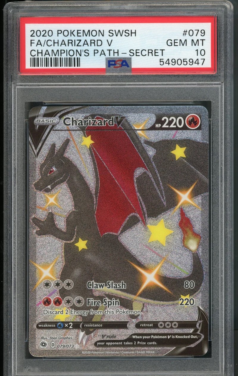 PSA 10 CHARIZARD Full Art or Gold or Rainbow 1st Edition & More AUTHENTIC Graded Pokémon Card ...