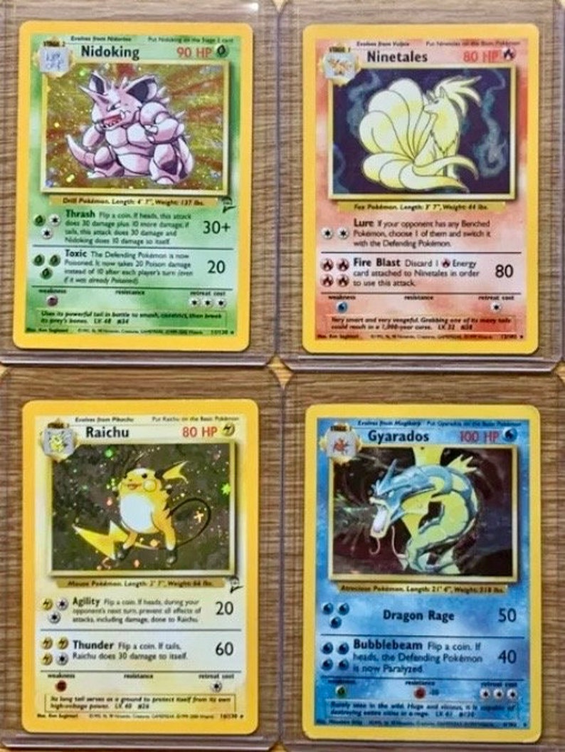 1999 Holo Pokémon Card Vintage Pokemon Cards Authentic Original 151 Pokemoncards Base Set Jungle ...
