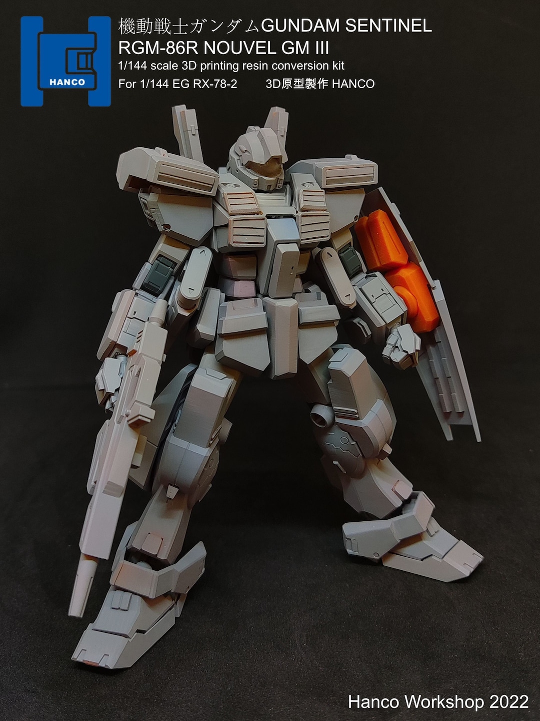 1/144 Rgm-86r Nouvel GM III 3D Printing Conversion Kit for Eg RX-78-2 ...