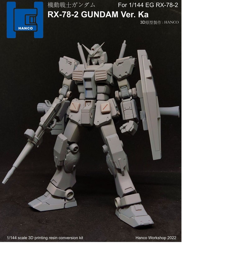 1/144 RX-78-2 Ver. Ka 3D Printing Conversion Kit for EG RX-78-2 - Etsy
