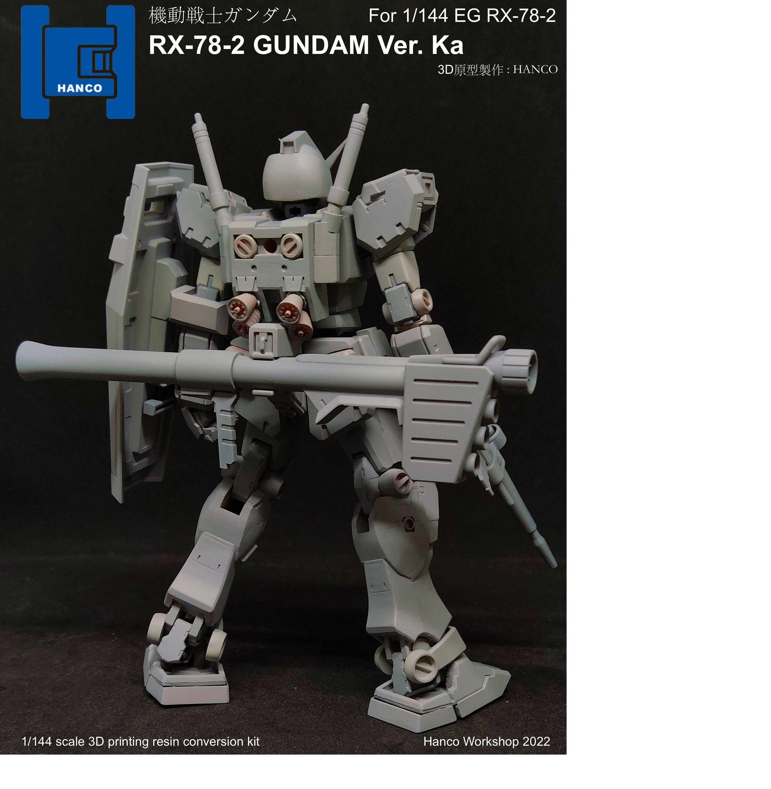 1/144 RX-78-2 Ver. Ka 3D Printing Conversion Kit for EG RX-78-2 - Etsy