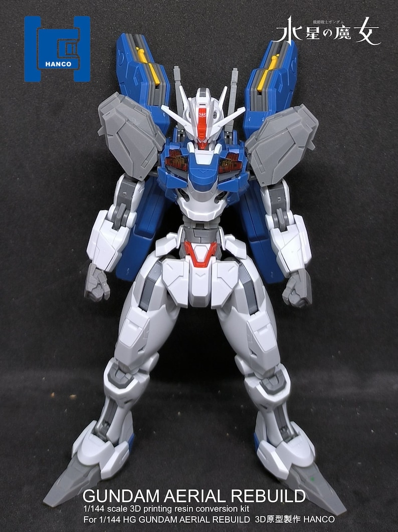 1/144 Aerial Rebuild 3D Printing Conversion Kit for HG Gundam Aerial ...