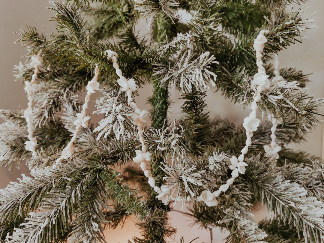 X3 Shell Christmas Garland 72" / Handmade / Clam Rose Shell / XTG02 - Etsy