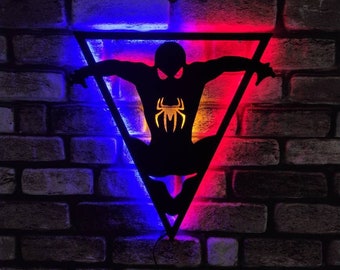 Led Spiderman Sign - Etsy
