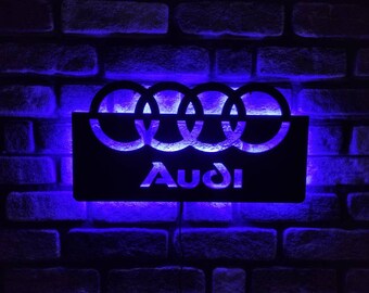 Audi Logo Led Sign - Etsy
