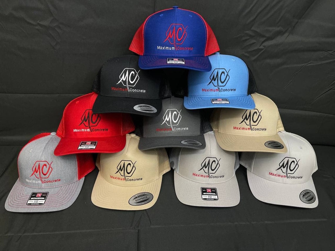 168 Richardson 7 Panel Trucker Customized Embroidered Hats | Etsy
