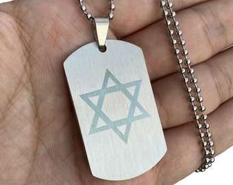 Jewish Star Dog Tag - Etsy