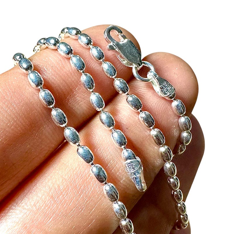 Real Silver Chains - Etsy