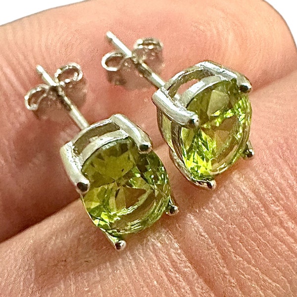 Peridot Earrings - Etsy