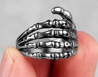 Skeleton Finger Ring - Etsy