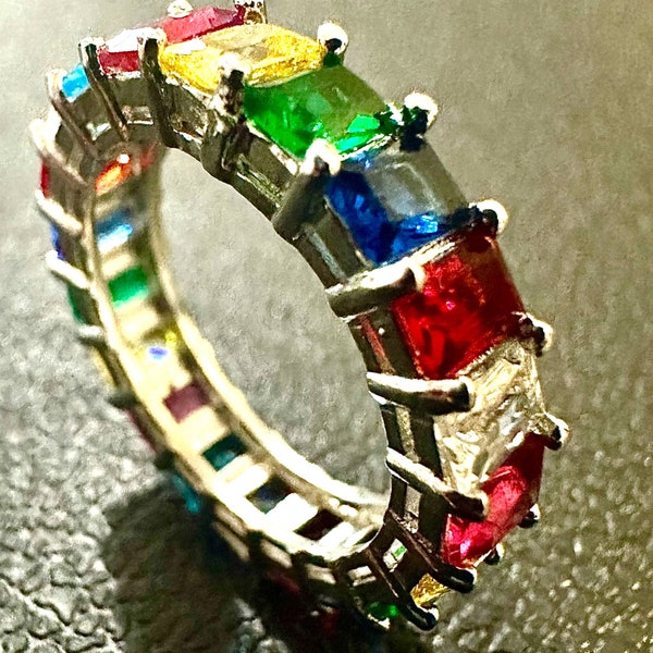 Multi Stone Ring - Etsy