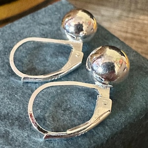 Sterling Silver Leverback Earrings, 925 Sterling Silver Earrings ...