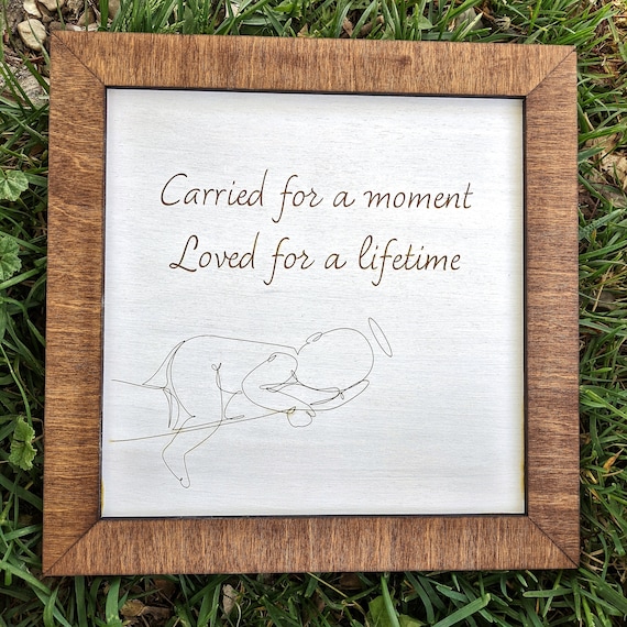 Angel Baby Memorial Wooden Sign Miscarriage Stillborn - Etsy