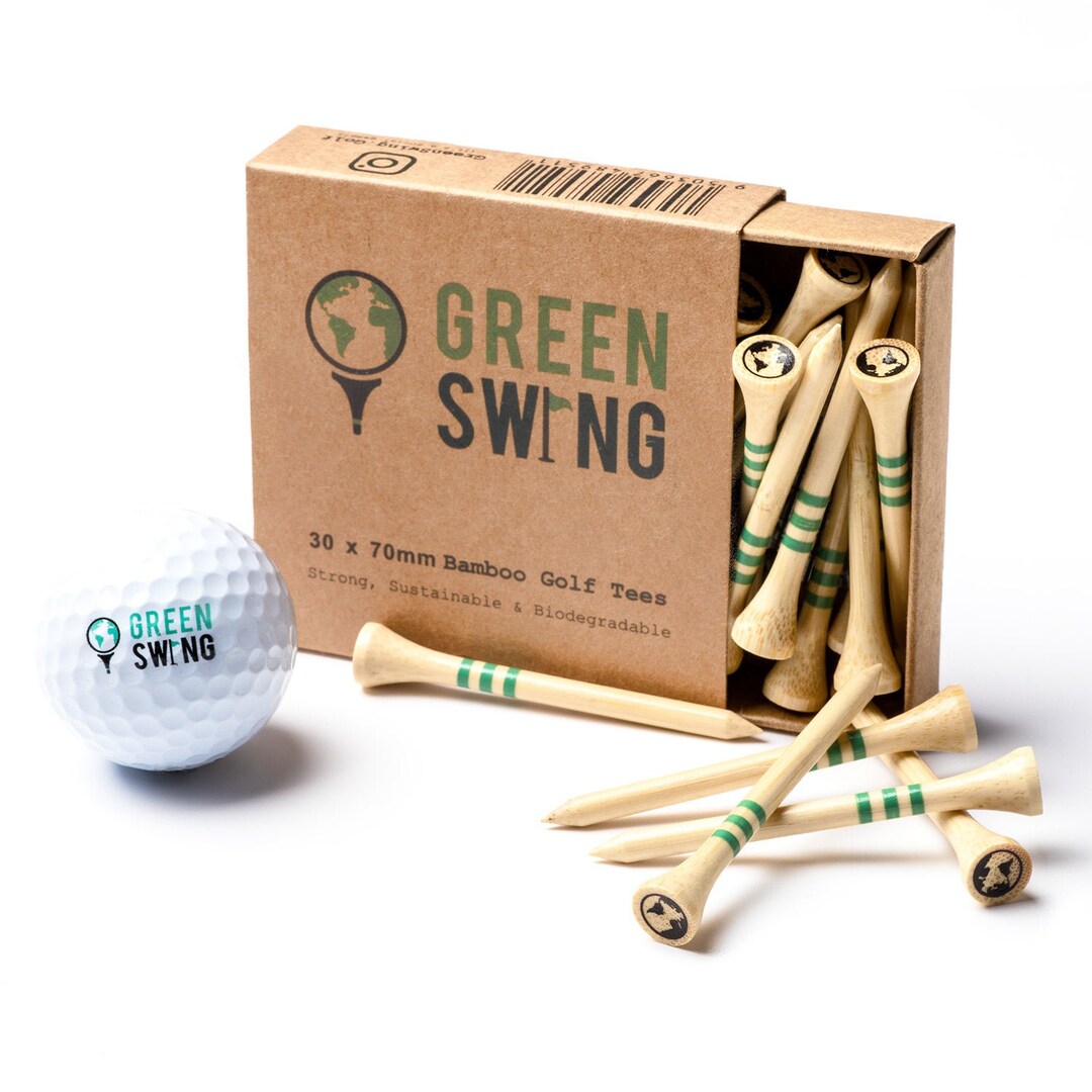 Green Swing Bamboo Golf Tees 70mm / Fuerte Biodegradable - Etsy España