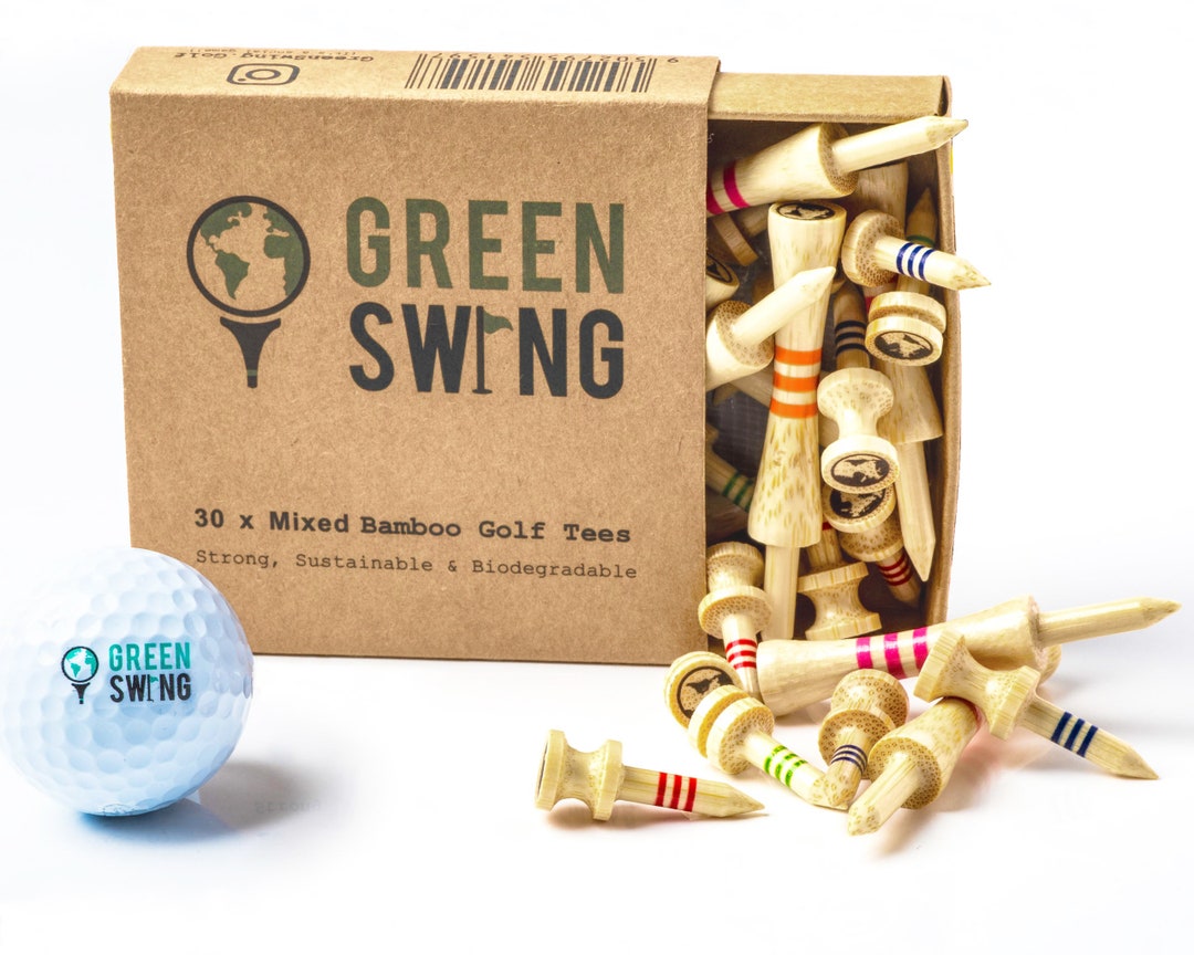 Green Swing Bamboo Golf Tees Mixtos / Fuerte Biodegradable Sostenible ...