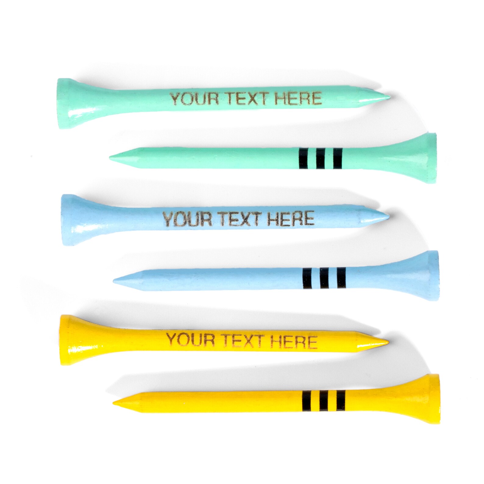 Green Swing Personalised Bamboo Golf Tees 70mm | Strong Sustainable ...