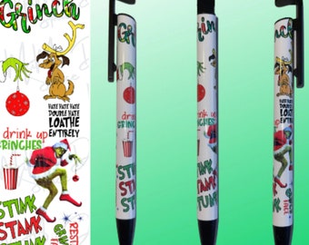 Grinch Ink Pen - Etsy