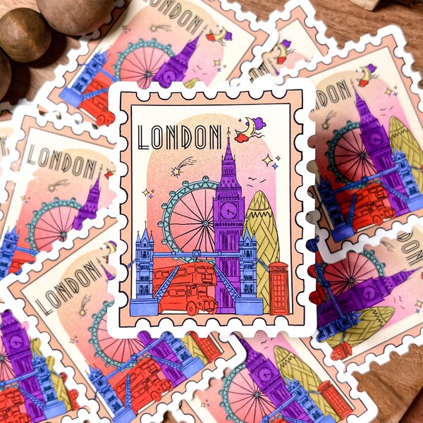 London Stickers - Etsy