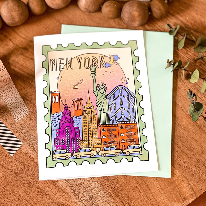 New York Postcards - Etsy
