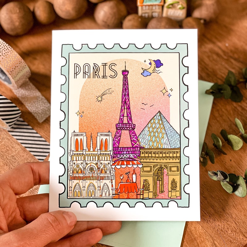 Paris Postcards - Etsy
