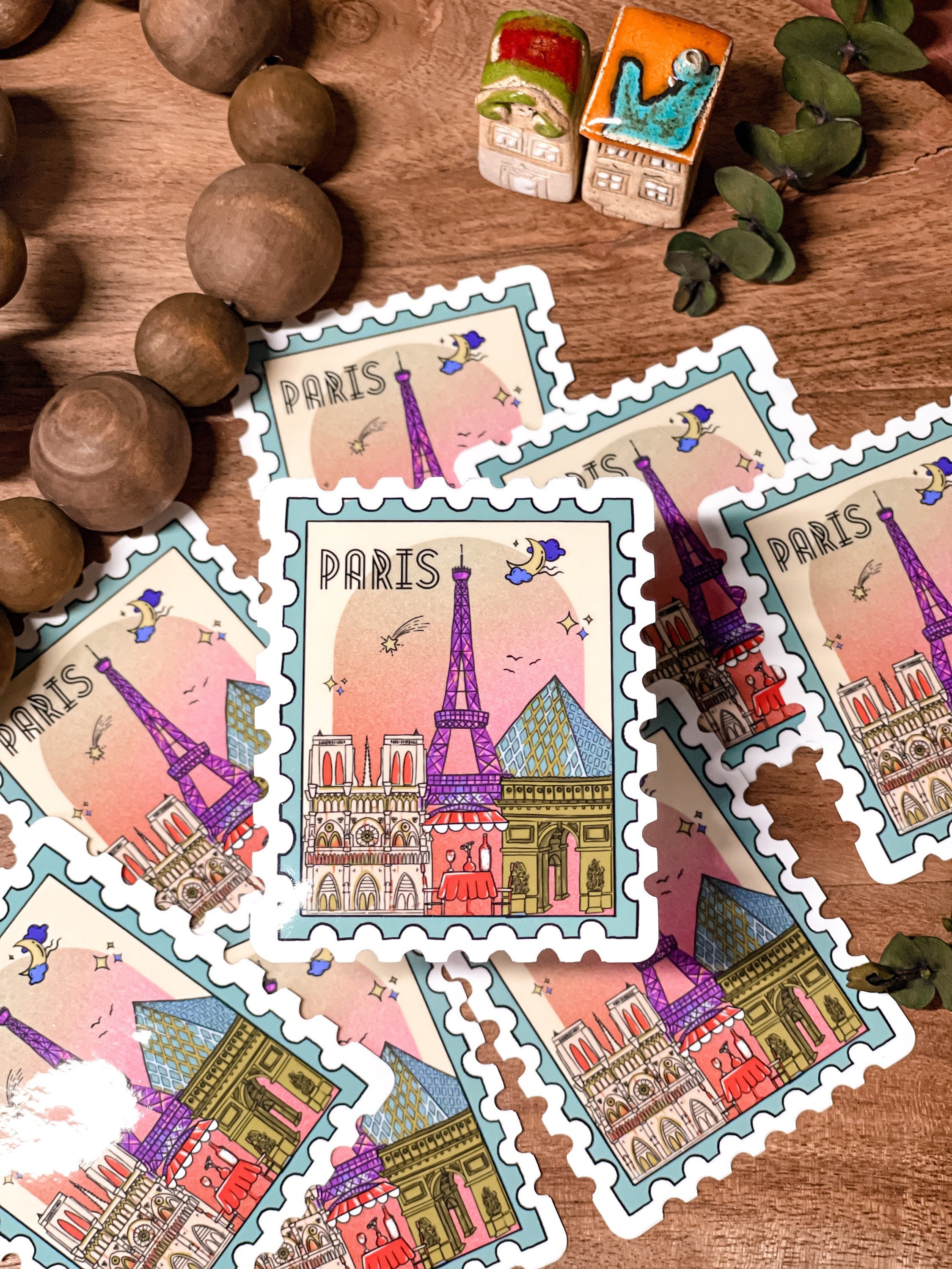 PARIS Sticker Paris France Sticker Paris Skyline Vinyl - Etsy