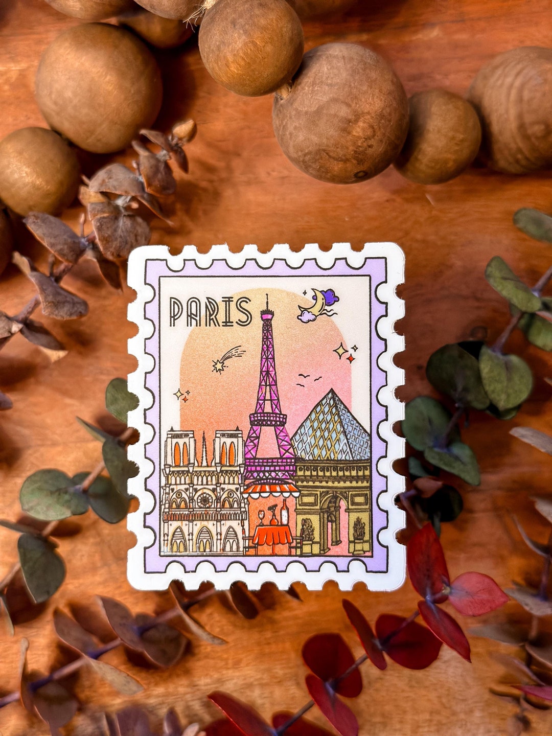 PARIS Sticker, Paris France Sticker, Paris Skyline Vinyl Sticker ...