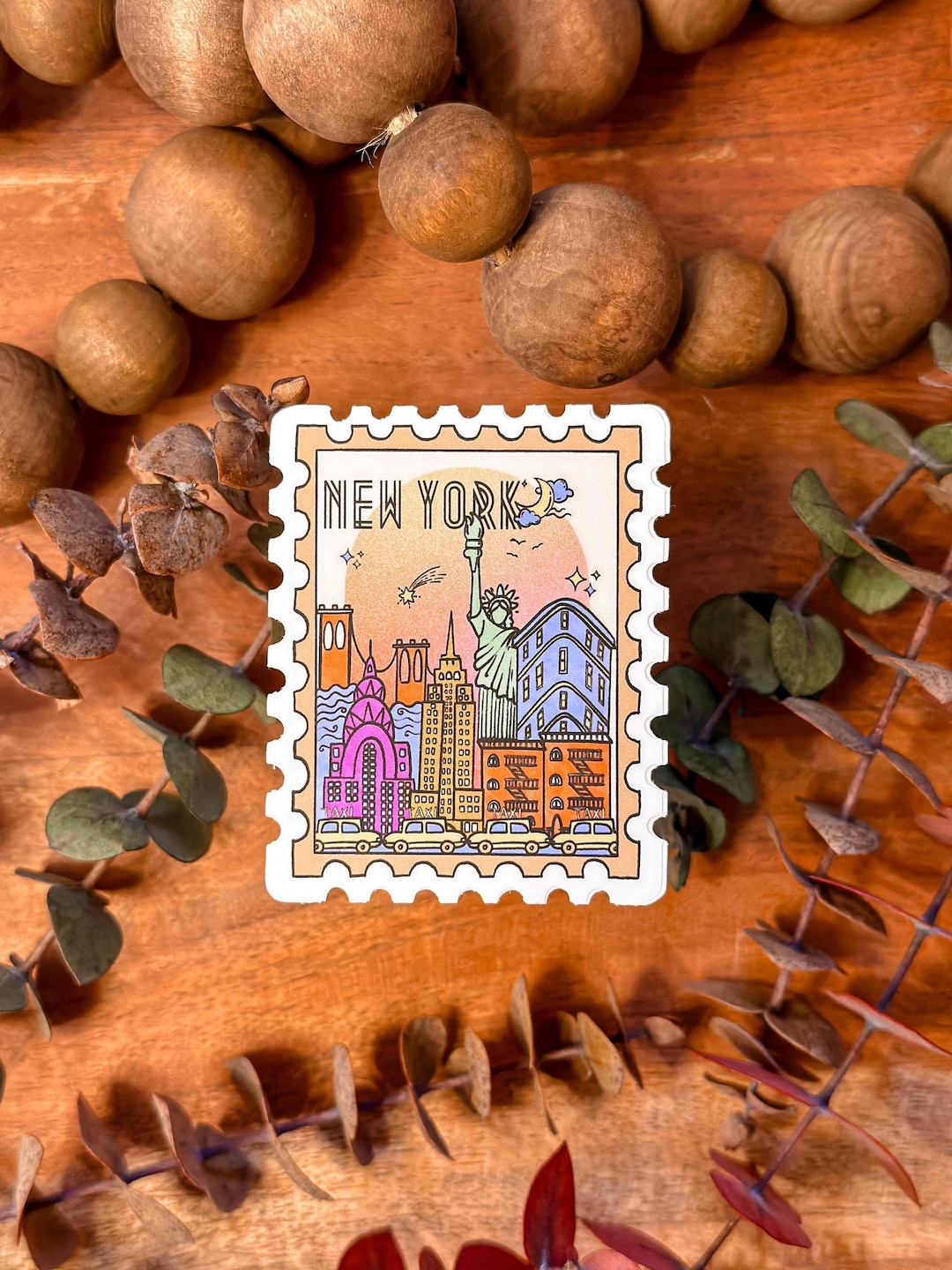 New York Sticker, New York City Sticker, New York Skyline Vinyl Sticker ...