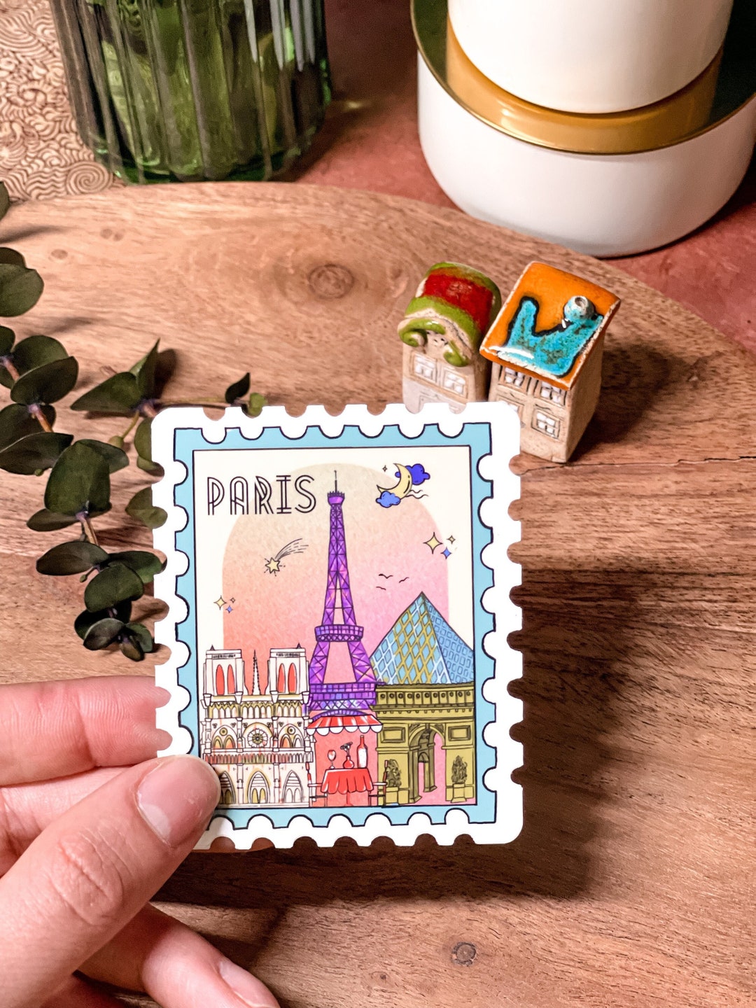 PARIS Sticker, Paris France Sticker, Paris Skyline Vinyl Sticker ...