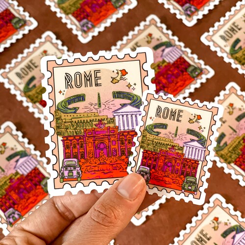 Rome Italy Sticker City & Travel Stickers Waterproof - Etsy