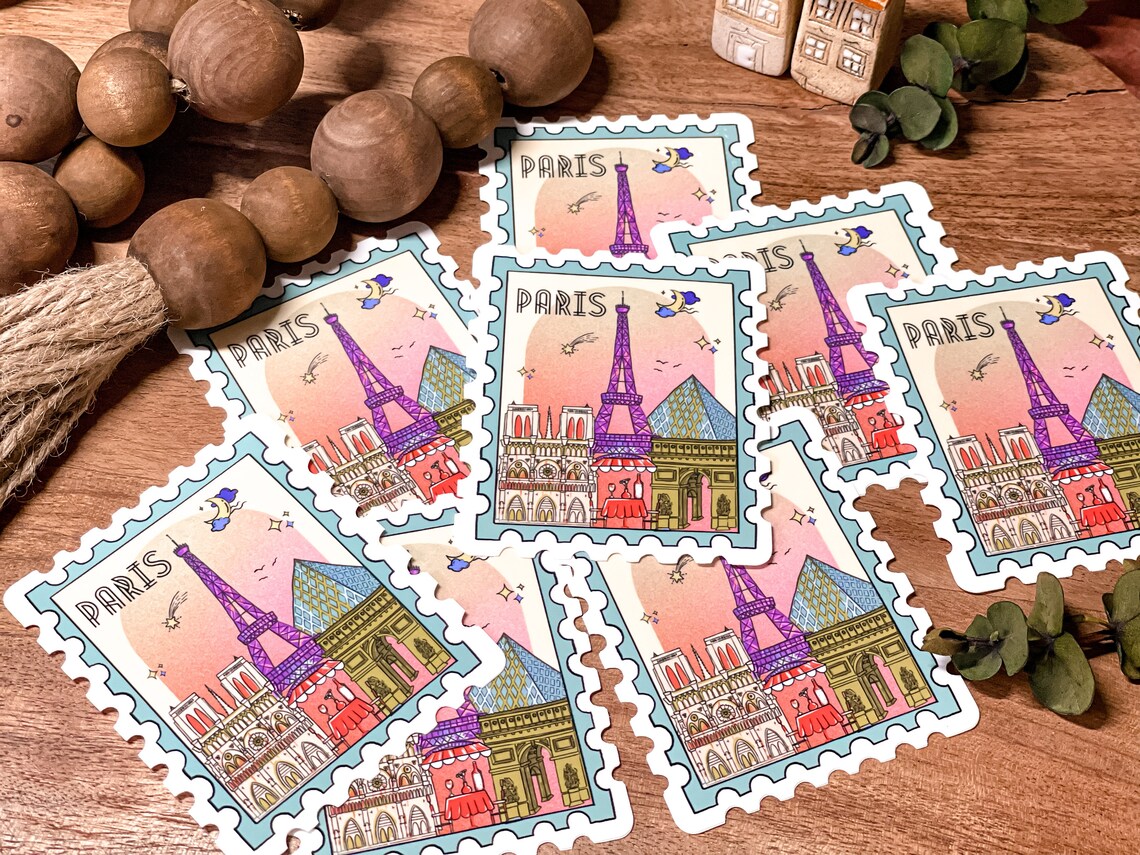 PARIS Sticker Paris France Sticker Paris Skyline Vinyl - Etsy