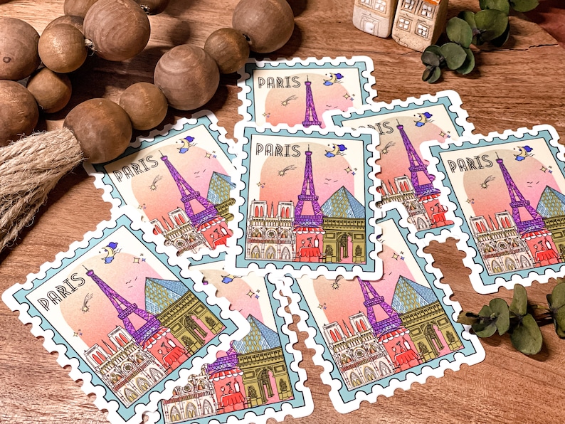 PARIS Sticker Paris France Sticker Paris Skyline Vinyl - Etsy