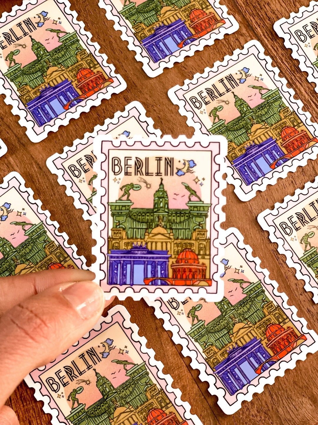 Berlin Germany Sticker Travel Stickers Berlin Germany - Etsy