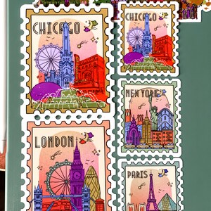 Chicago Sticker, Chicago City Sticker, Chicago Skyline Vinyl Sticker ...