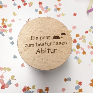 Abi 2024 Geschafft Abitur I Glas mit Holzdeckel I Ein paar - Etsy.de