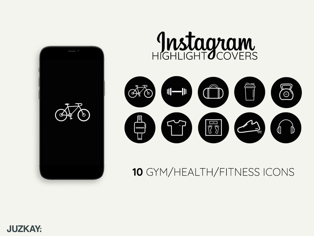 Instagram Fitness Highlight Covers, 2024, Fitness, Exercise, Gym ...