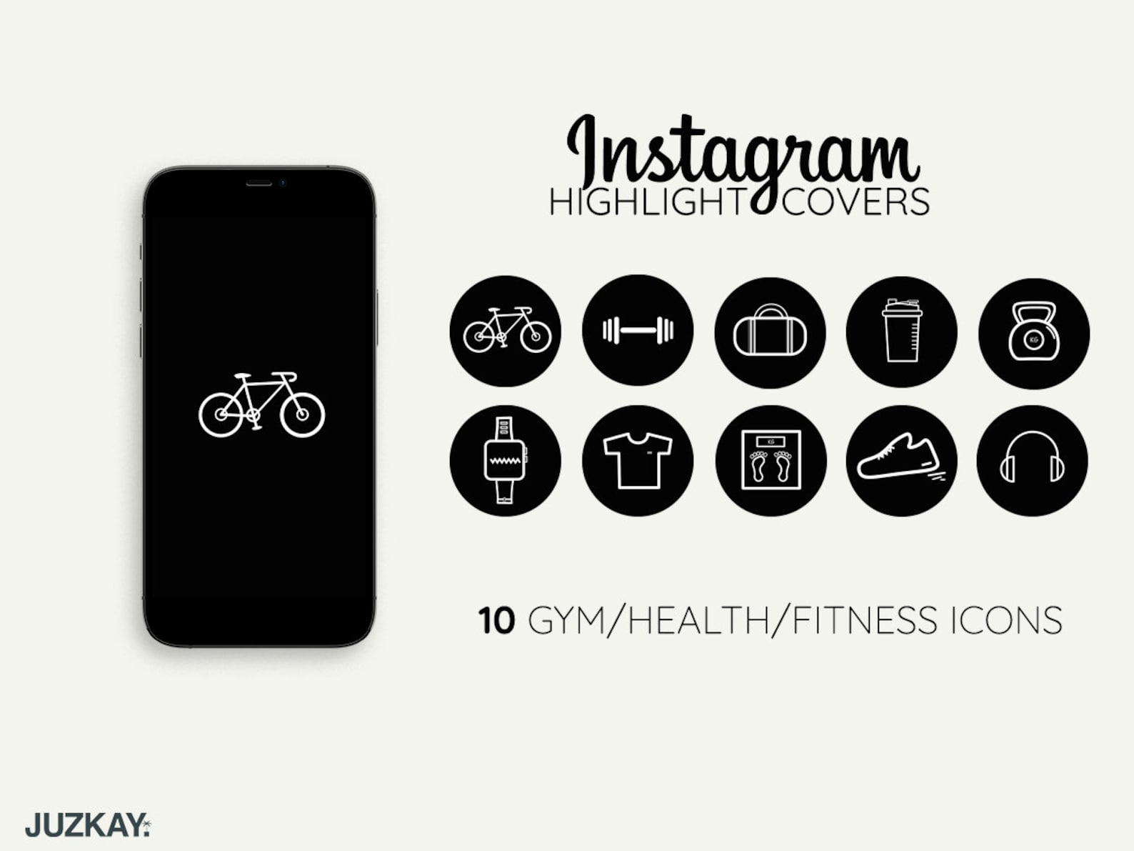 Instagram Fitness Highlight Covers, 2024, Fitness, Exercise, Gym ...