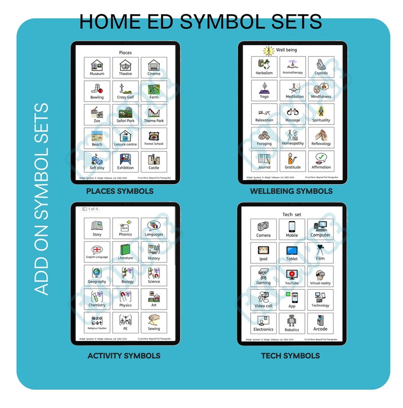Activity Symbols - Visual Schedule for Home Schooling Additional ...