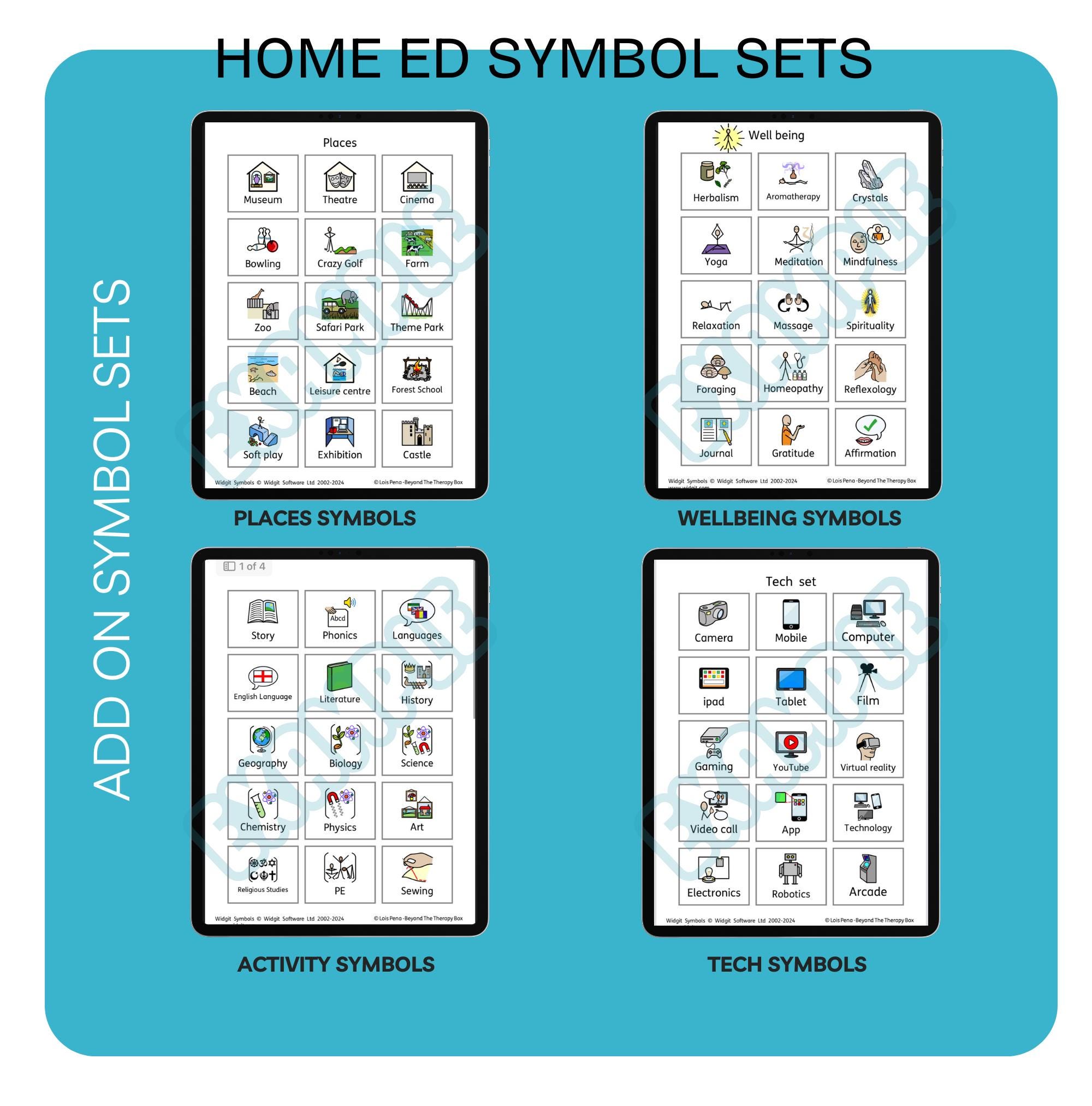Activity Symbols - Visual Schedule for Home Schooling Additional ...