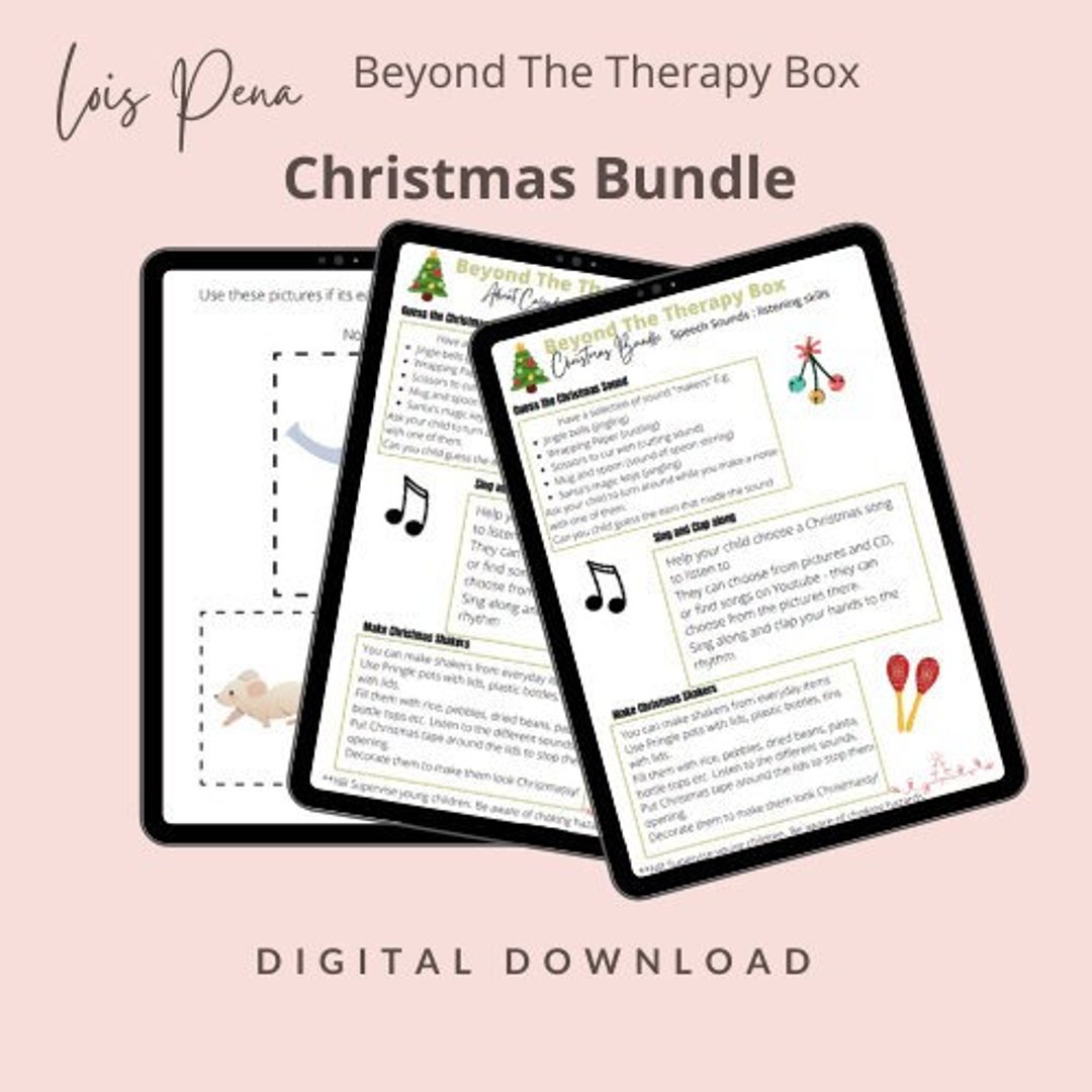 Speech Therapy Christmas Bundle Speech Sounds, Listening Skills ...
