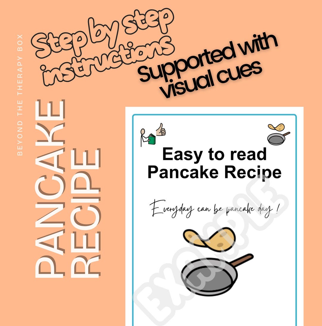 Easy Read Pancake Recipe With Symbols Home Education Special Needs ...
