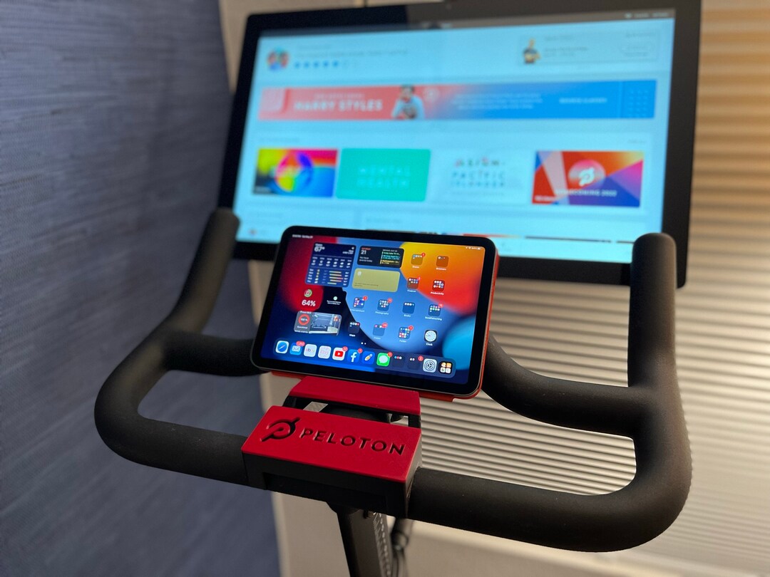 Phone iPad Tablet Holder Handlebar Mount for Peloton Bike Bike+ - Etsy