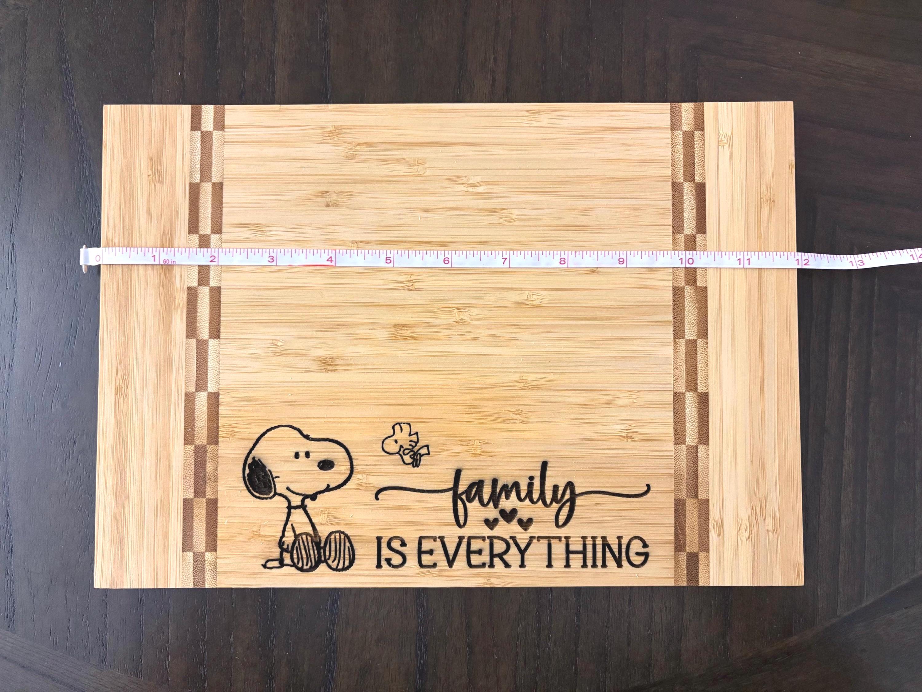 Family is Everything Engraved Bamboo Cutting Board - Etsy
