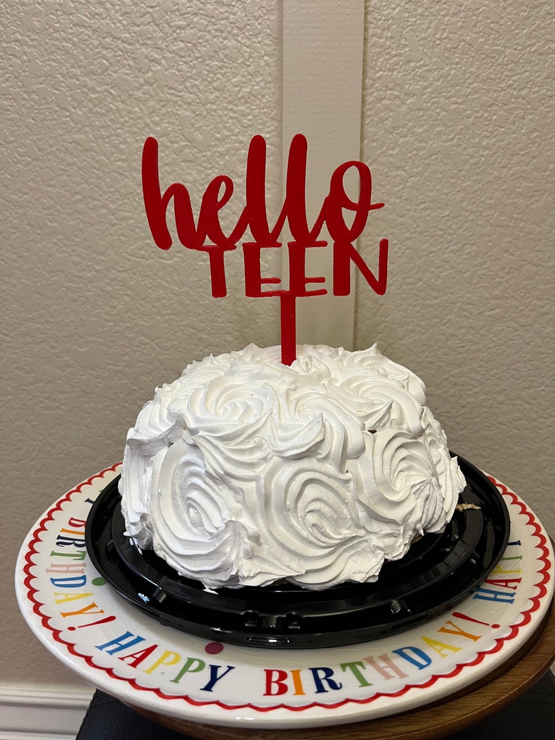 Teenager hello Teen Cake Topper - Etsy